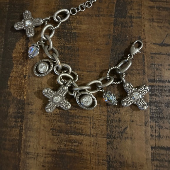 Brighton | Jewelry | Brighton Cross Charm Silver Bracelet Gift For Friend Sister Mother ...